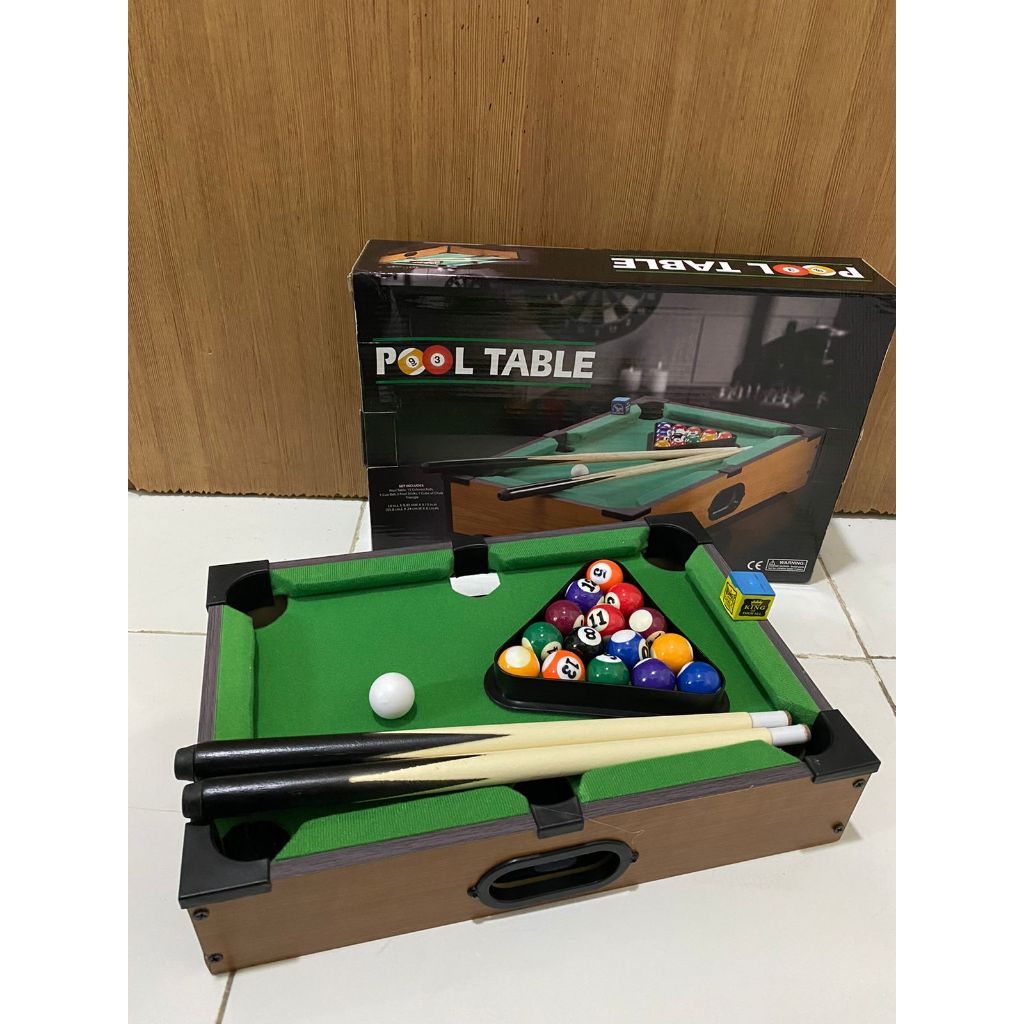 Jual Mainan anak board game tabletop pool table meja biliar billiard ...