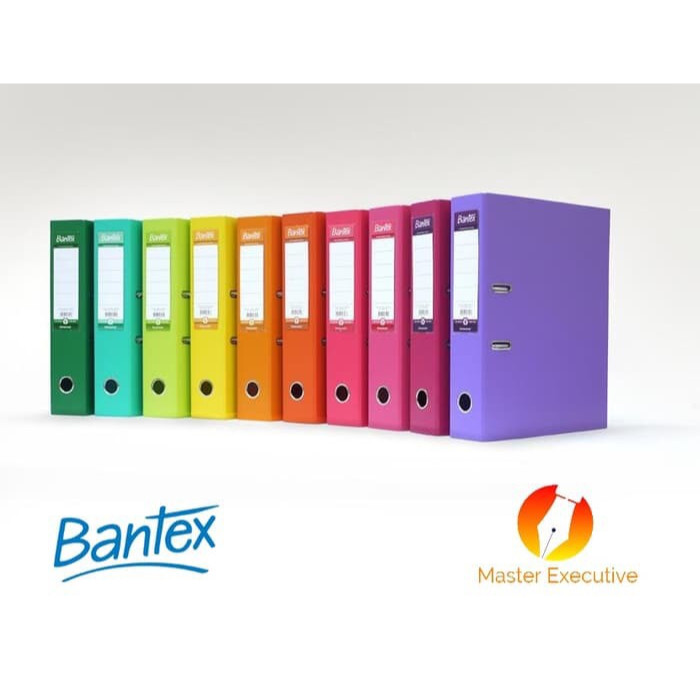 Jual BANTEX ORDNER F4 / FOLIO 5 CM MULTI COLOUR #1466 (PCS) | Shopee ...