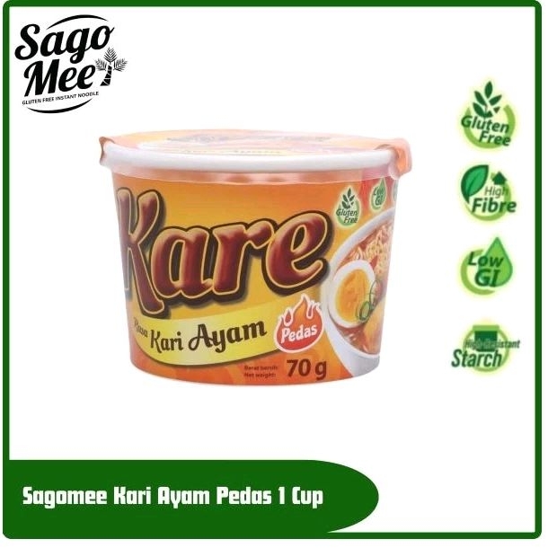 Jual SAGO MEE CUP KARI AYAM (KARE) MIE INSTAN ENAK SEHAT GLUTEN FREE ...