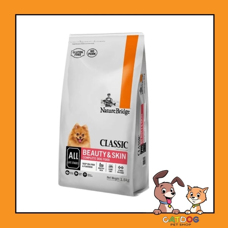 Jual Nature Bridge Dog All Life Stages Beauty & Skin for All Breeds 1 ...