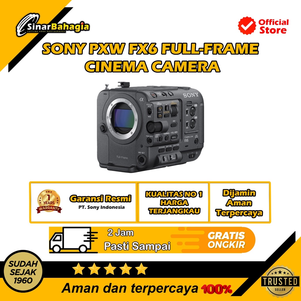 Jual Sony PXW FX6 Full-Frame Cinema Camera / Sony FX6 / Sony FX 6 | Shopee Indonesia