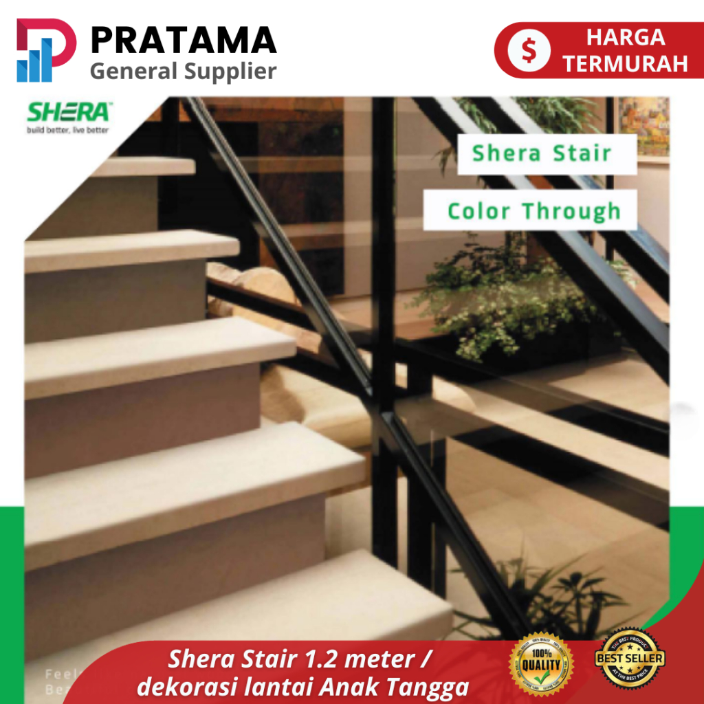 Jual Shera Stair 1.2 meter / dekorasi lantai Anak Tangga pengganti Kayu ...