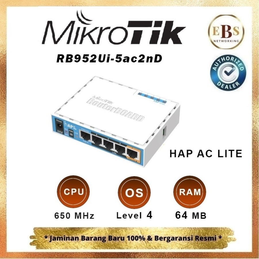Jual Mikrotik RB952Ui-5ac2nD hAP AC Lite RB952ui | Shopee Indonesia