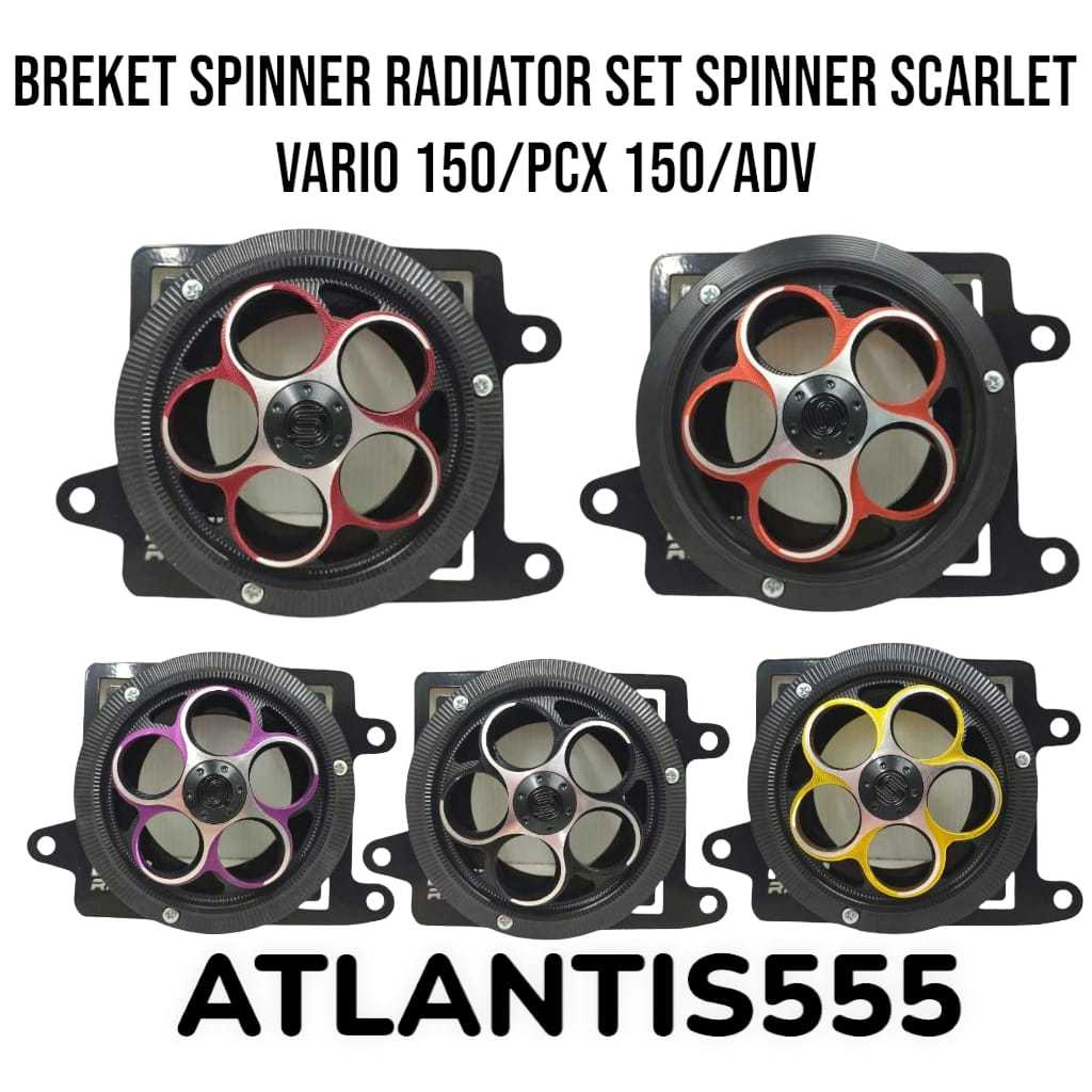 Jual BRACKET BREKET SPINNER RADIATOR NSB SET SPINNER SCARLET RACING ...
