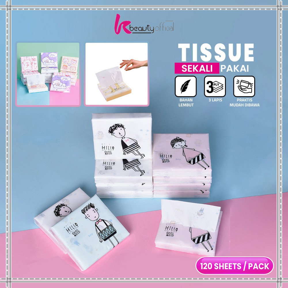 Jual KB-C924 Tissue Karakter Lucu Isi 120 Lembar Sekali Pakai / Tisu ...