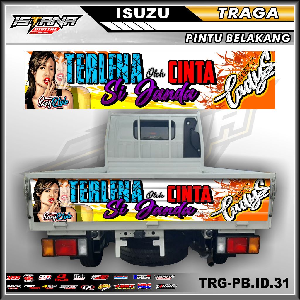 Jual Stiker Pintu Belakang Pick Up TRAGA - Sticker Variasi Pintu ...