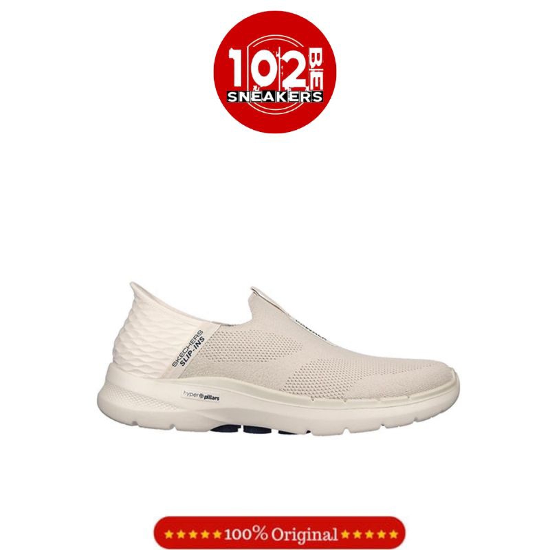 Jual Skechers Slip-Ins Go Walk 6 Men's Sneaker - Natural SKE216278NAT ...