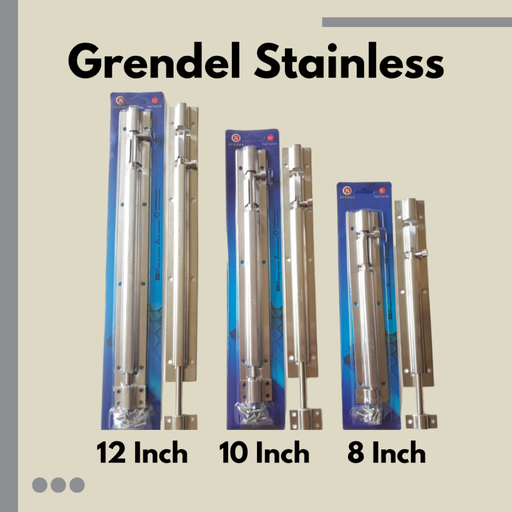 Jual Grendel / Grendel Pintu dan Jendela Bahan Stainless Ukuran 8 Inch ...