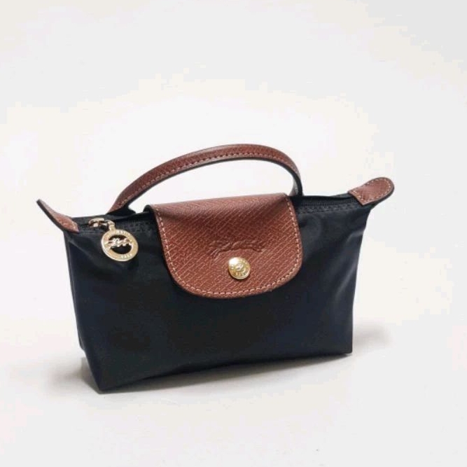 Jual Tas Mini Original LC Le Pliage Classic Top Handle Pouch Black ...