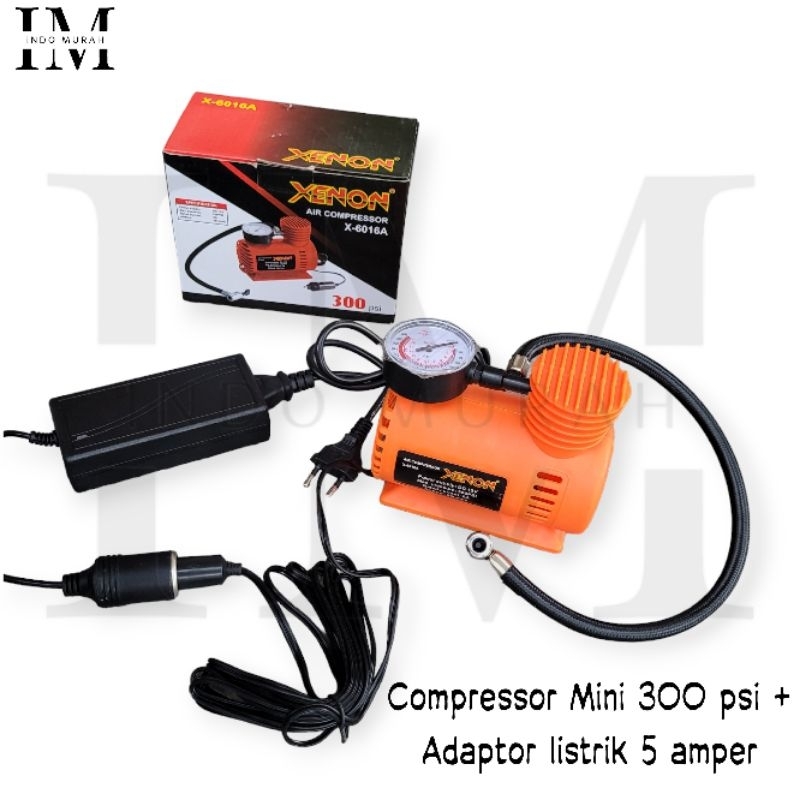 Jual Kompresor Pompa Angin Ban motor Mobil Portable, compressor Mini ...