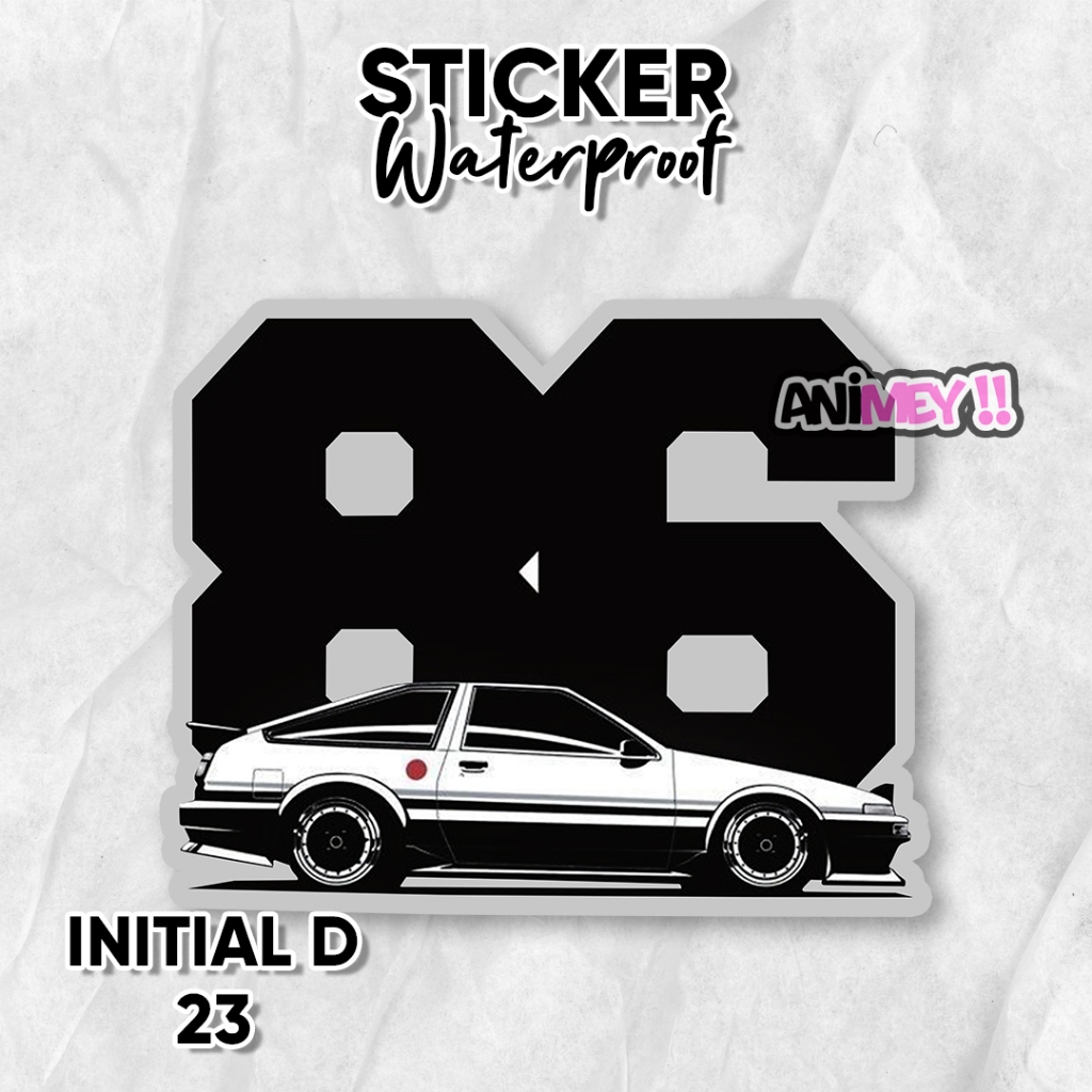 Jual Stiker Initial D / Sticker Waterproof / Takumi Fujiwara ...