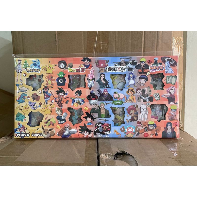 Jual Stiker Nono Momo Cici Sticker Momo Isi 200 Lembar PVC 1 Box 4 ...