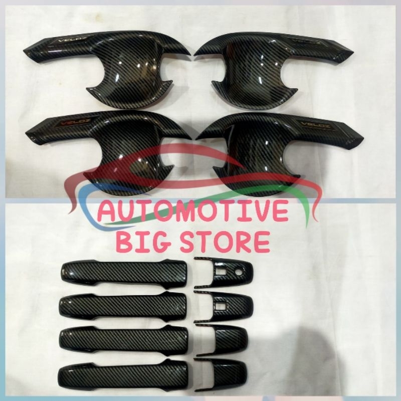 Jual Paket Cover door handle + outer mangkok All New Avanza Veloz 2022 2023 2024 Carbon | Shopee ...