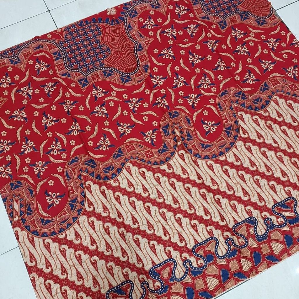 Jual Kain Batik SOLO motif galaran kembangan parang | Shopee Indonesia