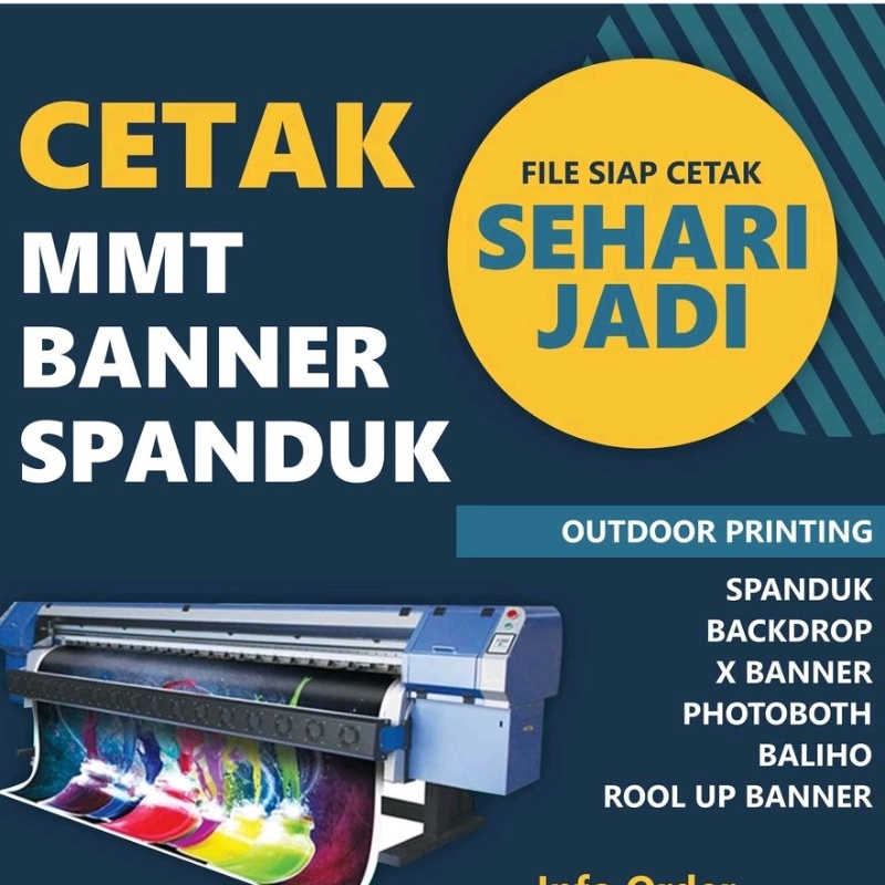 Jual Cetak MMT, Banner, Spanduk. Sehari jadi!! | Shopee Indonesia