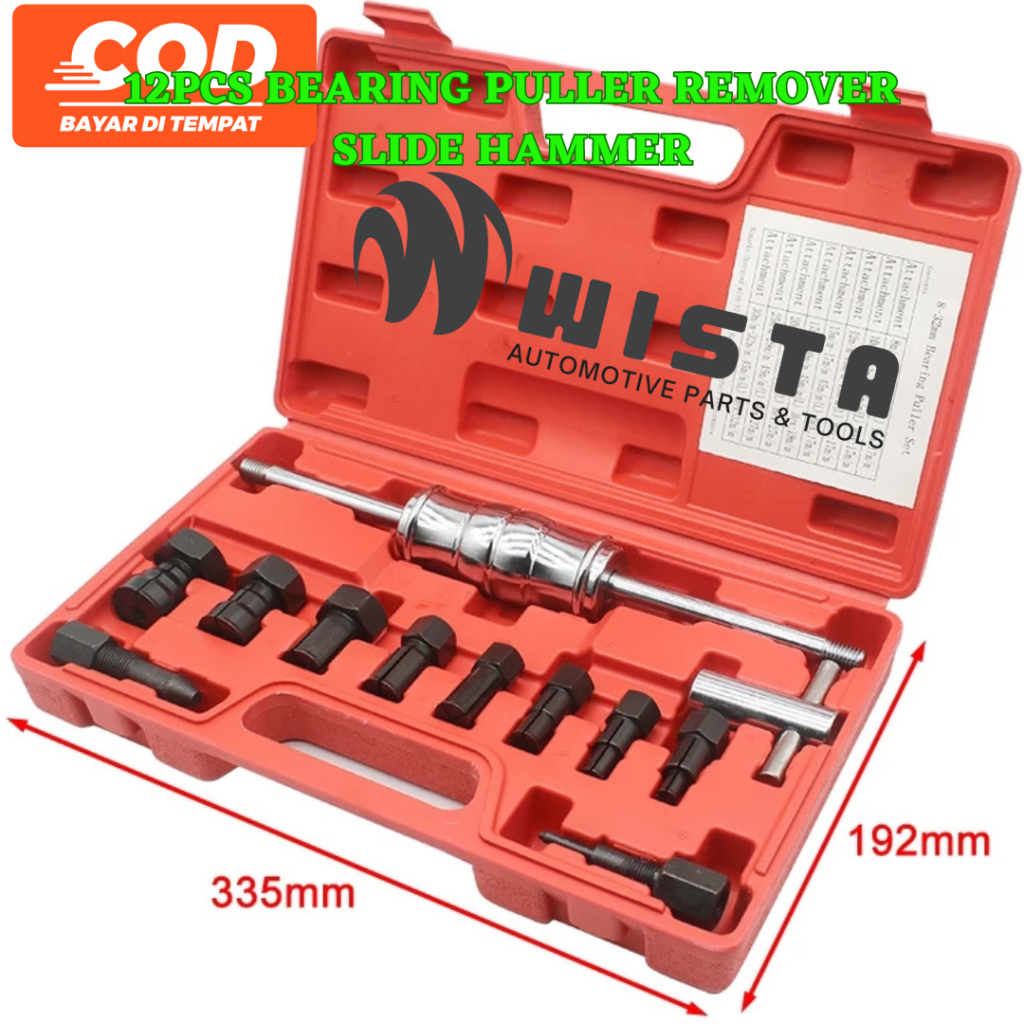 Jual 12PCS BEARING PULLER REMOVER SLIDING HAMMER / 12pc Blind Hole Kit ...
