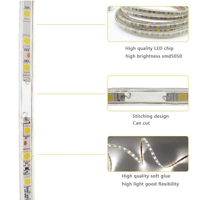 Jual NORDIC STYLE LUXURY Lampu led strip 5050 smd per meter / Strip ...