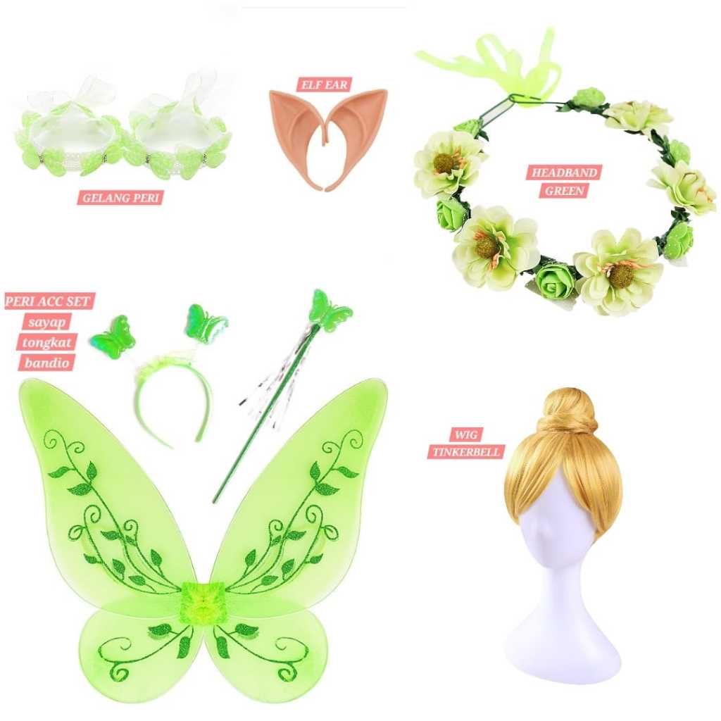 Jual MILANBERRY PERNAK PERNIK PERI AKSESORIS TINKERBELL KUPING ELF ...