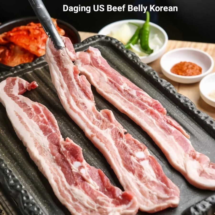Jual Daging US Beef Belly Korean 1 kg | Shopee Indonesia