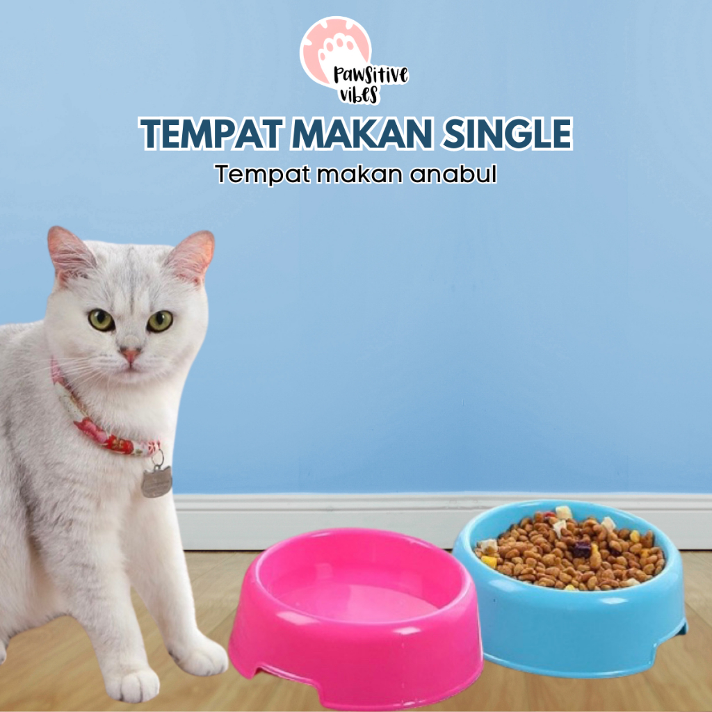 Jual Tempat Makan Hewan Single - Mangkuk Tunggal Anjing Kecil - Mangkuk ...