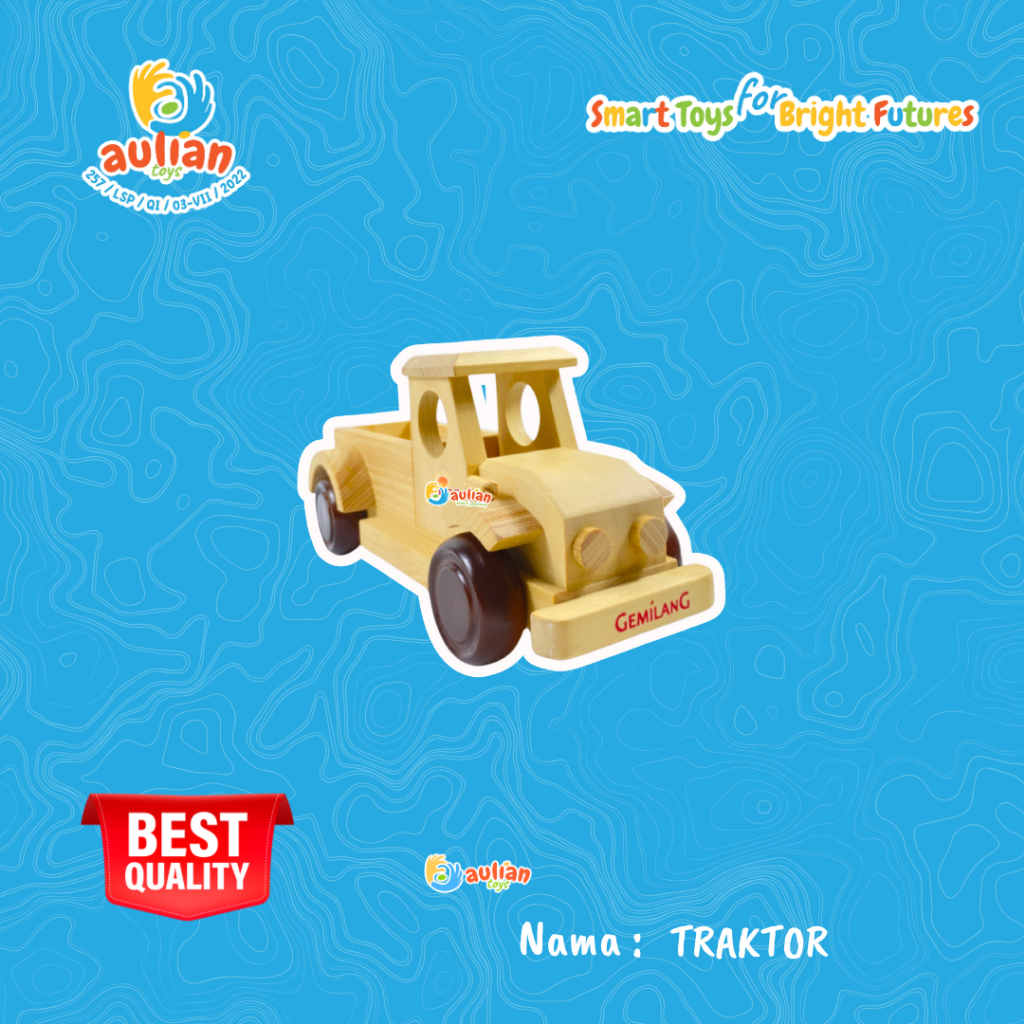 Jual TRAKTOR-FULL PINUS/MAINAN ANAK/MAINAN KAYU/ MAINANEDUKASI/ALAT ...