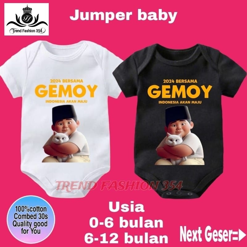 Jual BAJU BAYI JUMPER BABY GEMOY PRABOWO BOBBY 2024 BERSAMA PRABOWO ... Jual BAJU BAYI JUMPER BABY GEMOY PRABOWO BOBBY 2024 BERSAMA PRABOWO ...