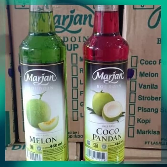 Jual Sirup Marjan 460ml/ syrup Marjan/ sirop Marjan budoin melon ...