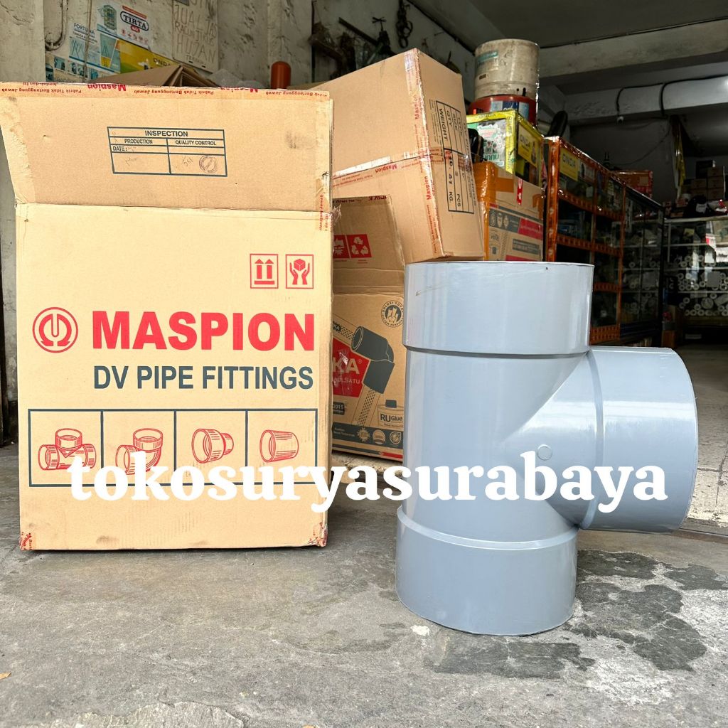 Jual MASPION TEE 10 inch - tee 10" maspion dv Tee PVC 10" D / T sok ...