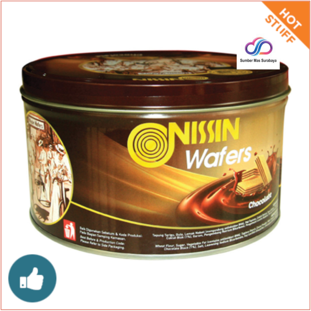 Jual Nissin Wafer Chocolate 180 gr kaleng Nissin Wafer Chocolate Mini ...