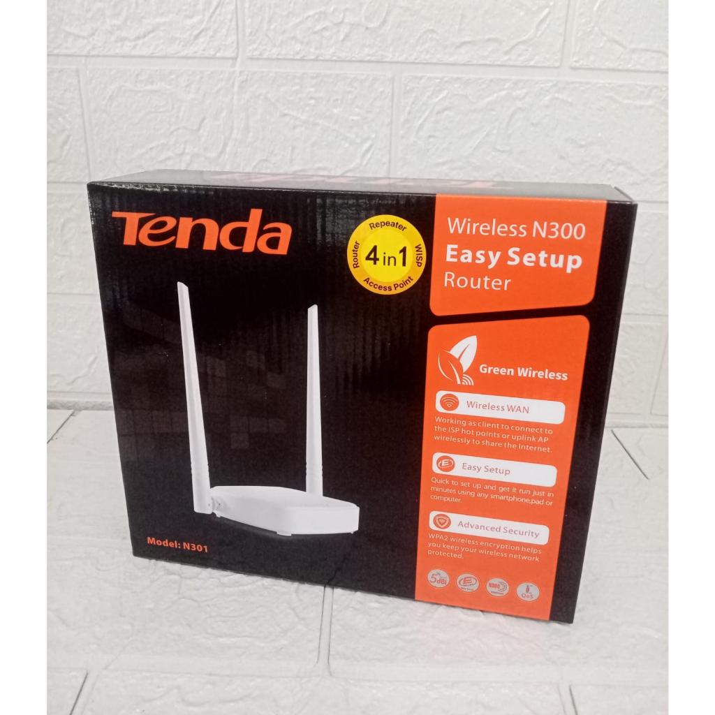 Jual Tenda N301 Wireless N300 Easy Setup Router | Shopee Indonesia