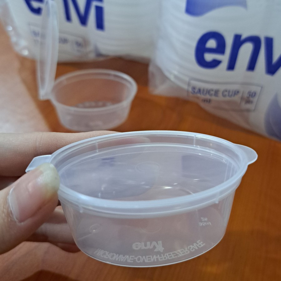 Jual Cup Saos Oval 35 ml - ENVI Sauce Cup 35ml - 50pcs | Shopee Indonesia