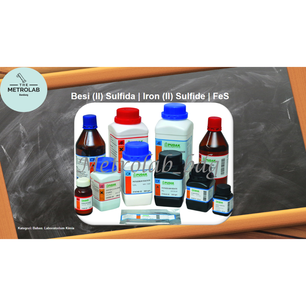 Jual Besi (II) Sulfida | Iron (II) Sulfide | FeS | 250 gram | Shopee ...