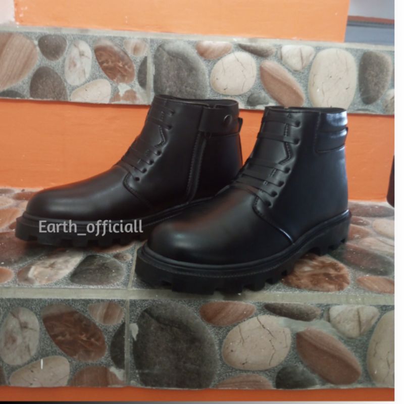 Jual sepatu doff Pantofel Security Satpam Sepatu Pdh Tali Mati Tni ...