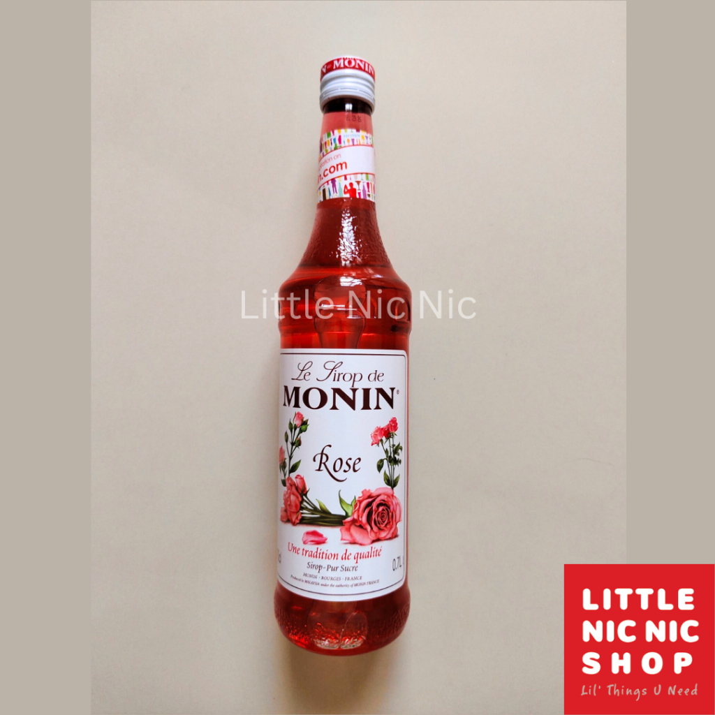 Jual Monin Rose syrup 70 CL (700ml) sirup rasa bunga mawar minuman cafe ...