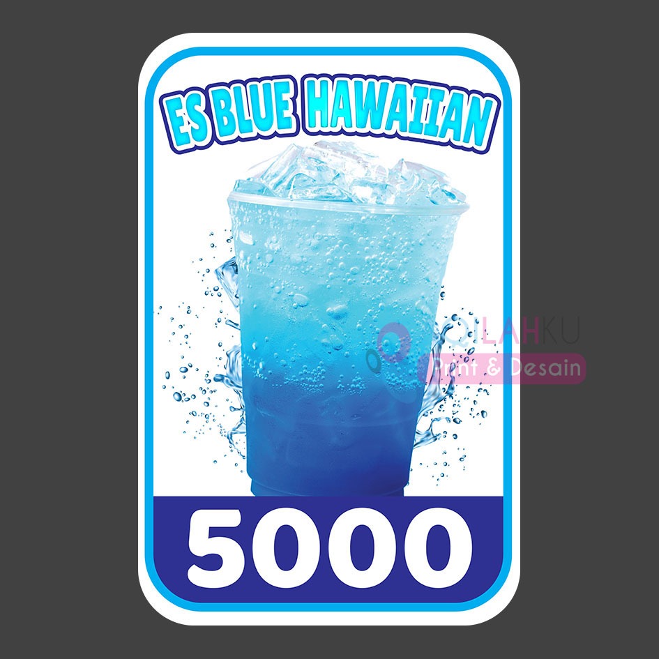 Jual Stiker Es Aquarium Stiker Termos ES Anti Air ukuran 14.5 x 22.5 cm ...