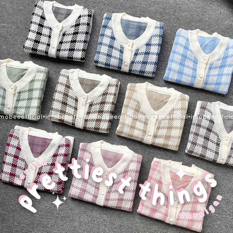 Jual PRETTIEST THINGS KOREAN CARDI // CARDIGAN RAJUT KOTAK KOREA CROP OVERSIZE BALON GEMOY ...