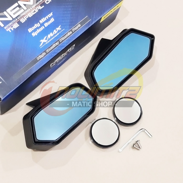 Jual Spion Body NEMO Mirror NEW Yamaha XMAX 2023 Connected | Shopee ...