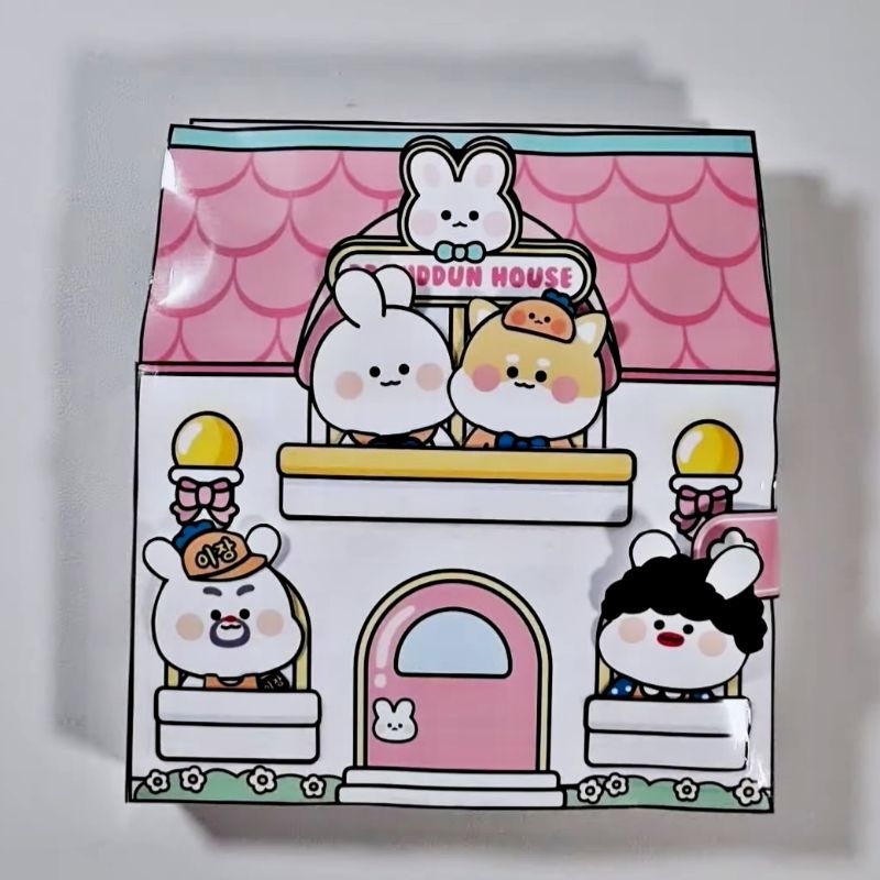 Jual rumah keluarga kelinci/squishy book /handmade paper book /diy book ...