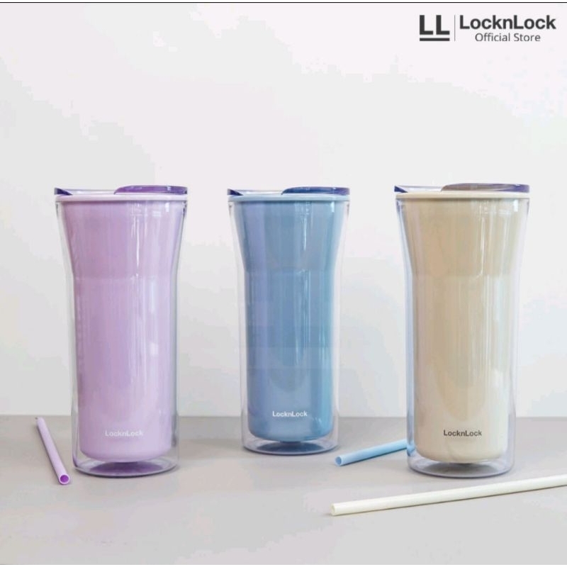 Jual LocknLock Tumblr Botol minum sedotan 770ml | Shopee Indonesia