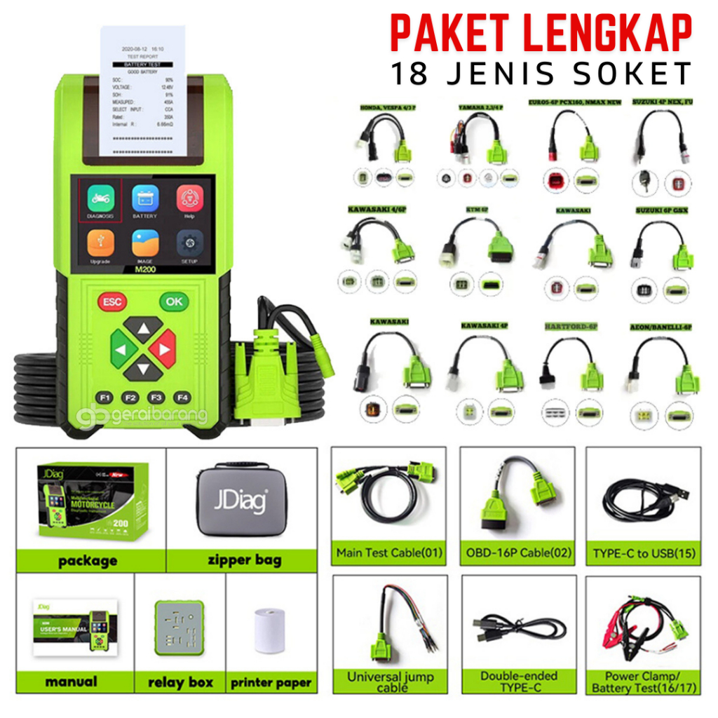 Jual Scanner Motor Injeksi JDiag Universal Diagnostik Scan Tool New-GB ...