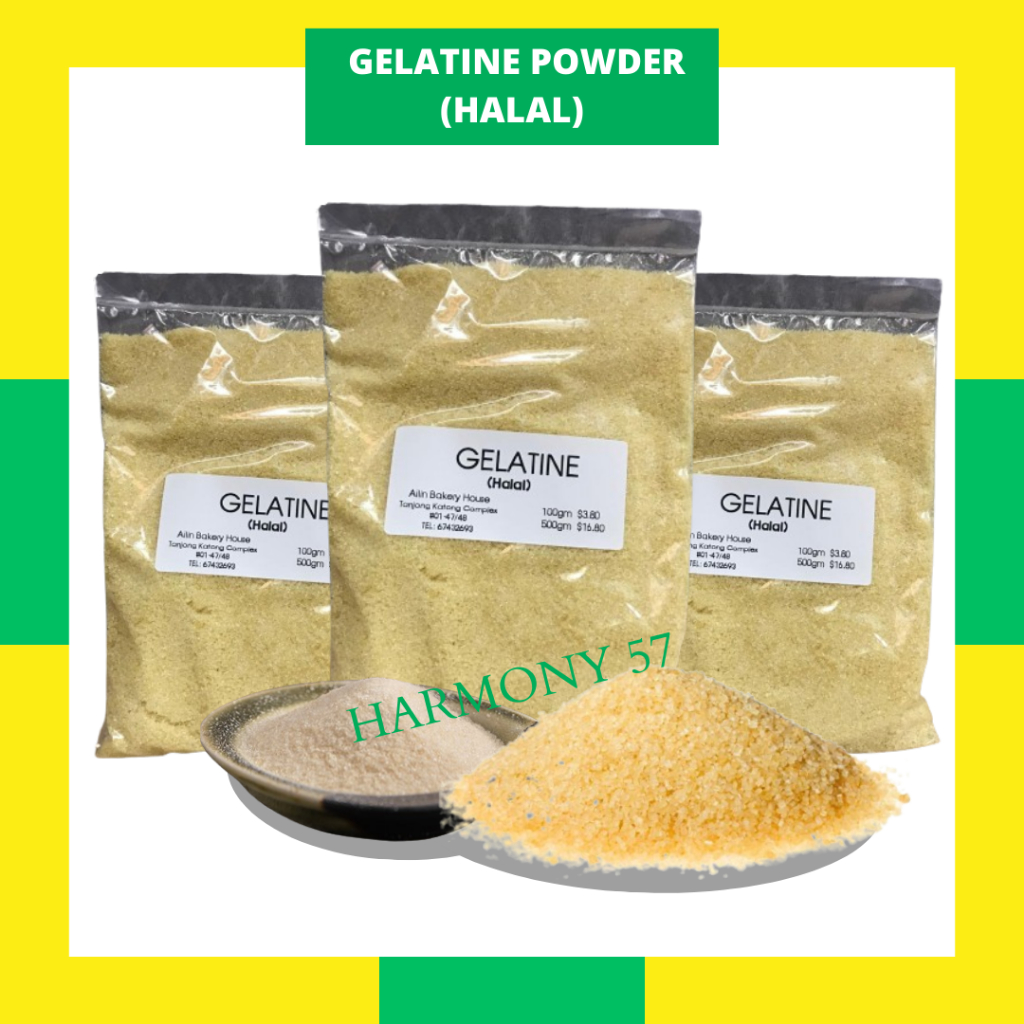 Jual Gelatin Powder Gelatine Bubuk REPACK 100gr / Gelantin Sapi Bubuk ...
