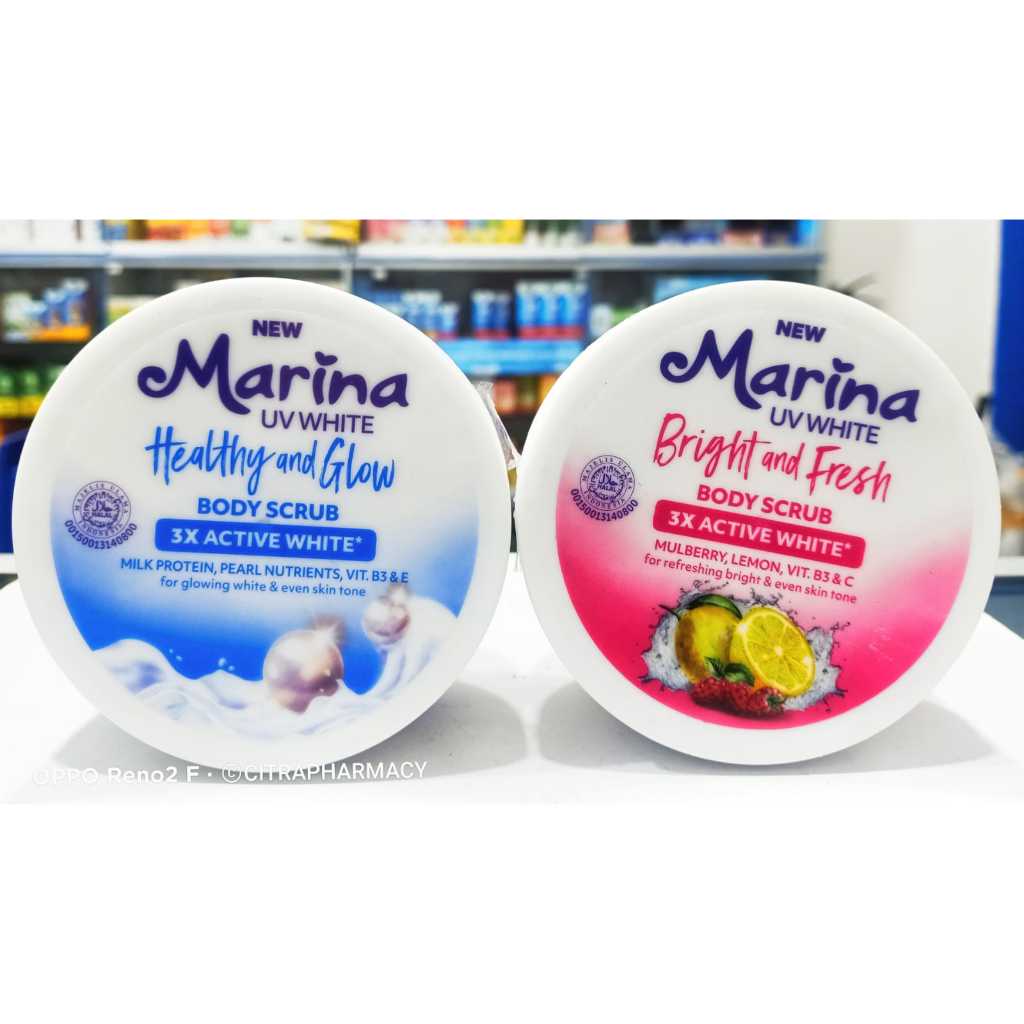 Jual Marina UV White 𝐁𝐎𝐃𝐘 𝐒𝐂𝐑𝐔𝐁 𝟐𝟎𝟎𝐌𝐋 - Luluran Untuk Mencerahkan Kulit ...