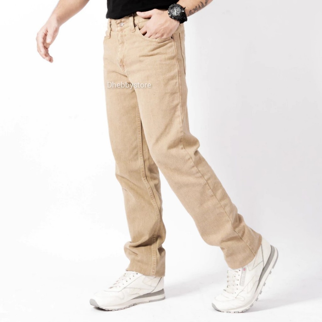 Jual 28-44 Celana jeans denim panjang pria model standar reguler fit ...