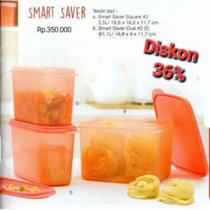 Jual Tupperware Smart Saver set (3-P) | Shopee Indonesia
