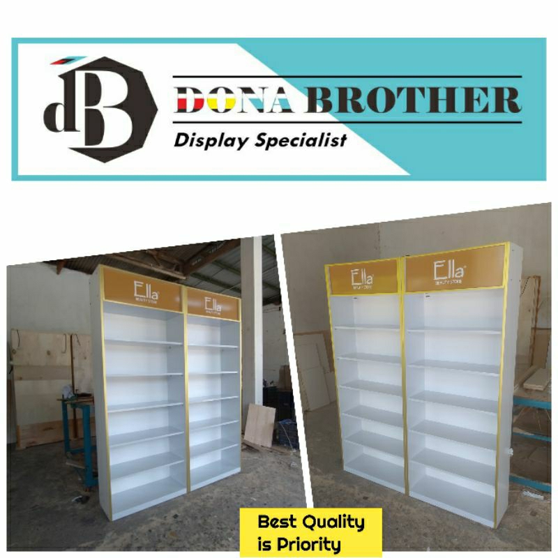 Jual rak display kosmetik custom / rak display kosmetik / rak toko ...