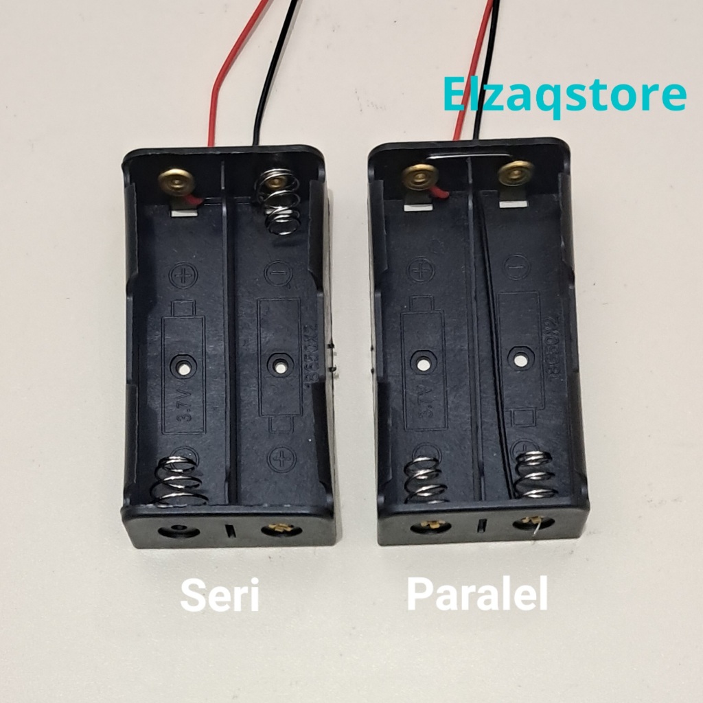 Jual Holder Tempat Wadah Baterai 18650 2 Slot Paralel atau Seri ...
