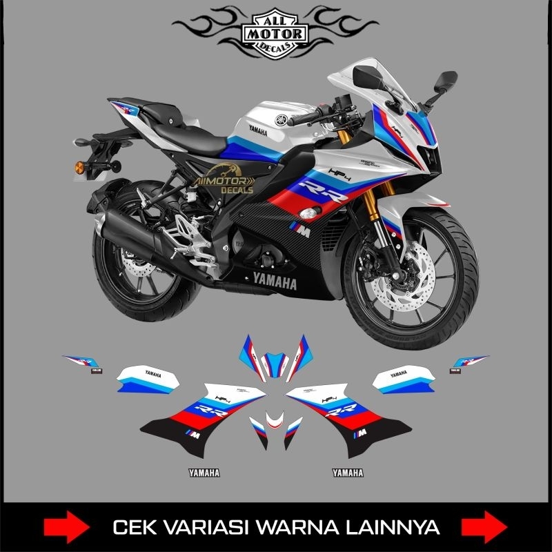 Jual Striping Stiker Yamaha R15 V4 Motif Bmw Hp4 / Decal Motor R15M ...