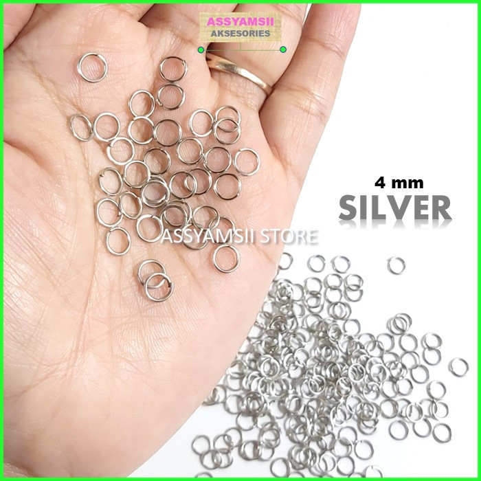 Jual Ring Penyambung Jump Ring Beads Ring Conector Ring Kait kokot ...
