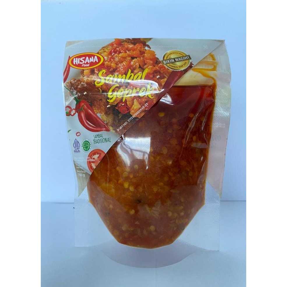Jual SAMBAL GEPREK PEDAS ENAK (HISANA) POUCH 160 g | Shopee Indonesia