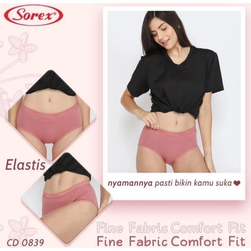 Jual ISI 3 DAN 6 PCS CD WANITA SOREX 0839 COMFORT FIT UNDERWEAR | Shopee Indonesia